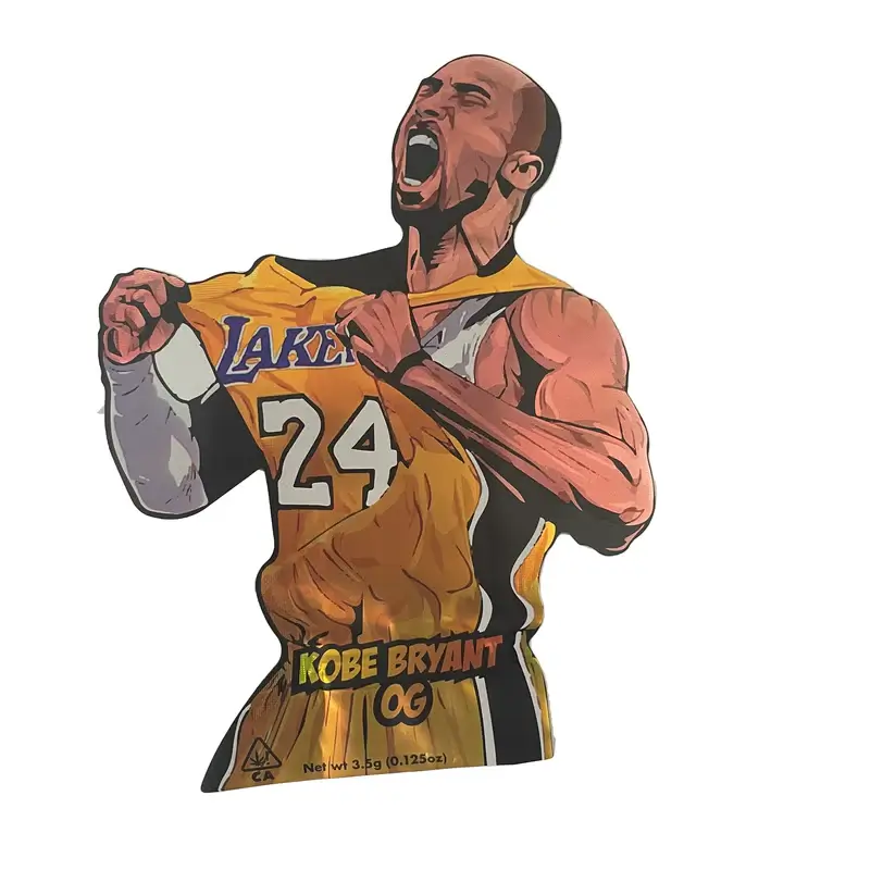 Kobe Bryant OG Cutout 3.5G Mylar Bags – Cannabis Storage, Premium ...