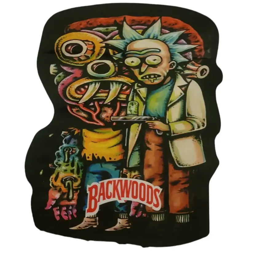 Ricky and Morty Backwoods Aliens 3.5G Mylar Bags – Smell Proof Cannabis ...